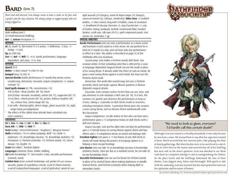 Bard - Level 7 | PDF