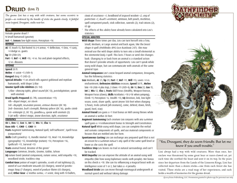 Druid - Level 7 | PDF