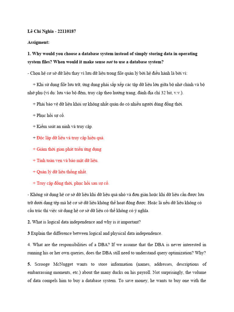 Assigment - Chapter 01 | PDF