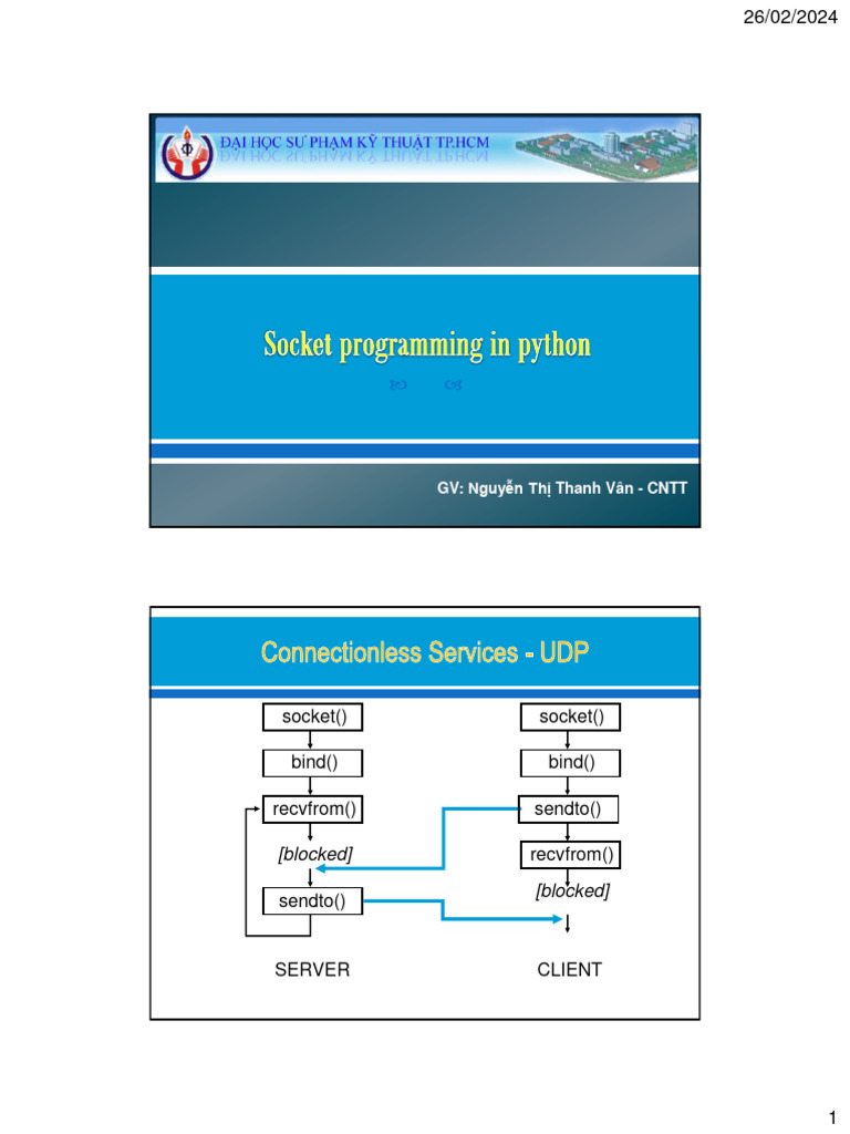 Ch0212 Socketmultithread In Python Pdf Network Socket Port Computer Networking