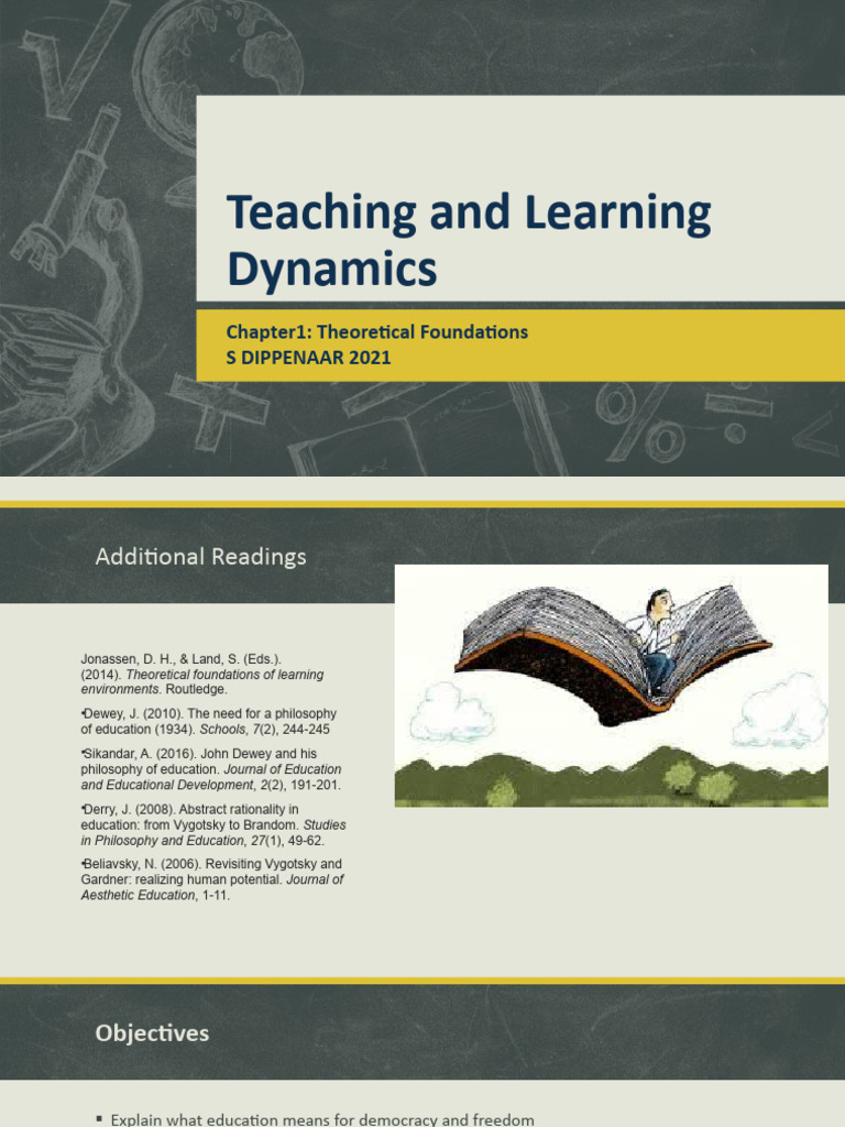 Teaching and Learning Dynamics Chapter 1 | PDF | Learning | Philosophy ...
