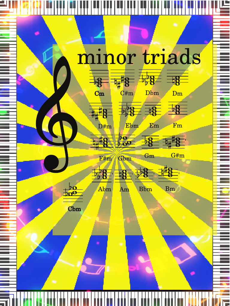 Minor Triads Chart All Keys | PDF