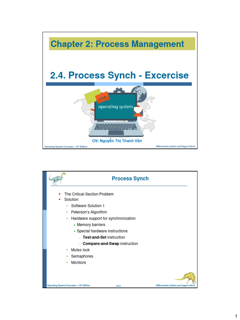 Process Synchronization Concepts Explained | PDF | Concurrent Computing | Computer Science