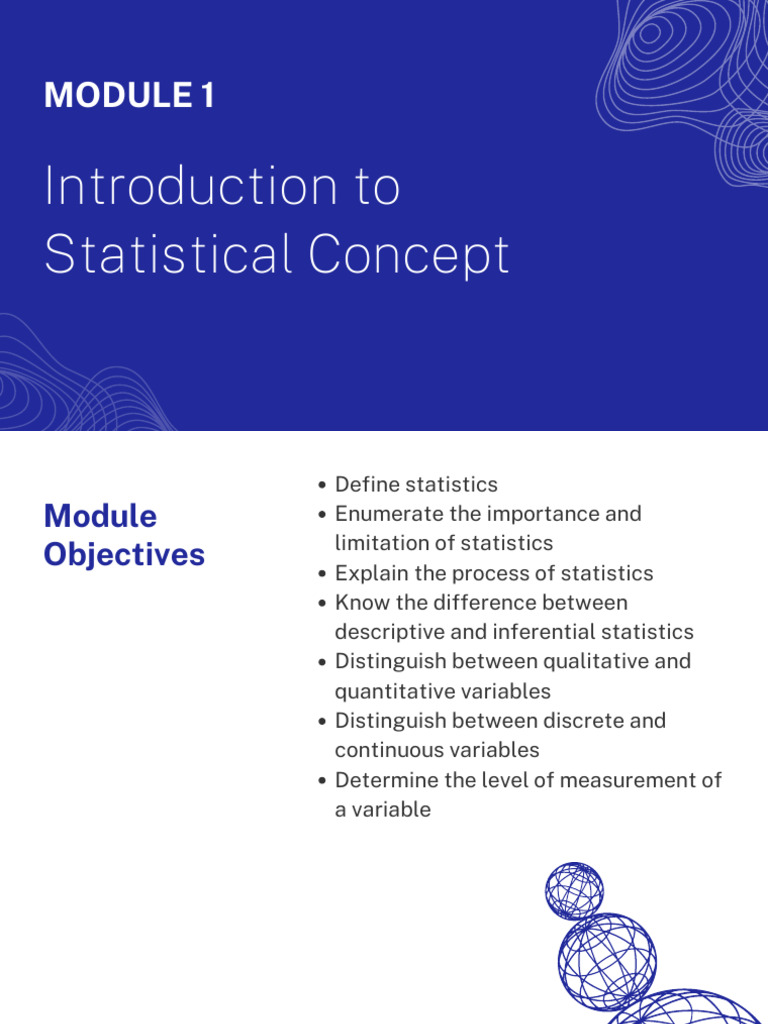 Introduction to Statistical Concepts | PDF | Level Of Measurement | Statistics
