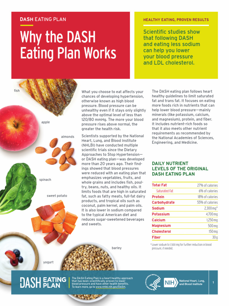 WhyDASHWorks UpdateNov20 | PDF | Dash Diet | Nutrition