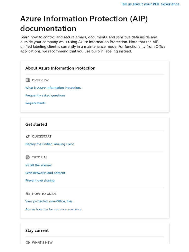Azure Information Protection | PDF | Microsoft Outlook | Microsoft Azure