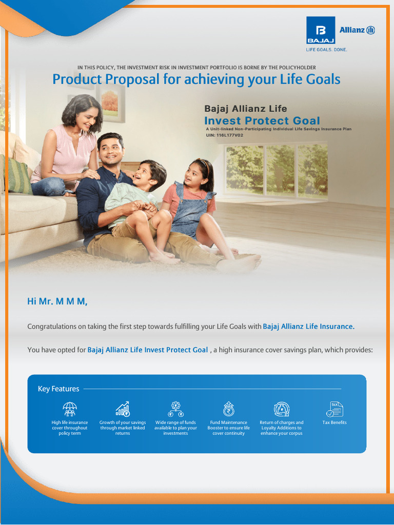 Product Proposal For Achieving Your Life Goals Product Proposal For ...