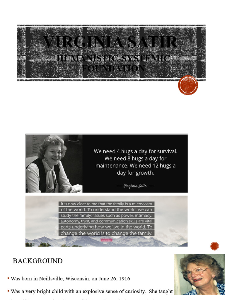 Virginia Satir's Family Therapy Principles | PDF | Self Esteem ...