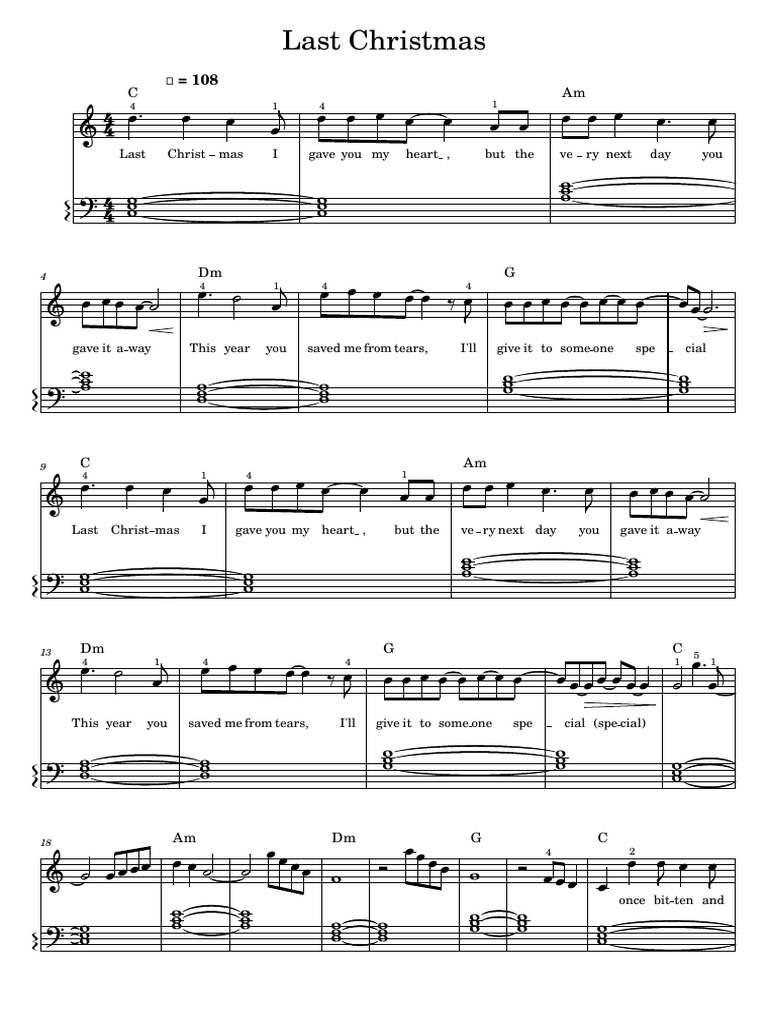 Last Christmas Song Lyrics Analysis | PDF