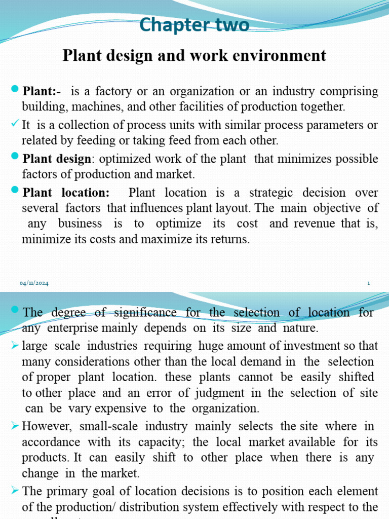 Part 2 Plant Design (1) | PDF | Human Factors And Ergonomics ...