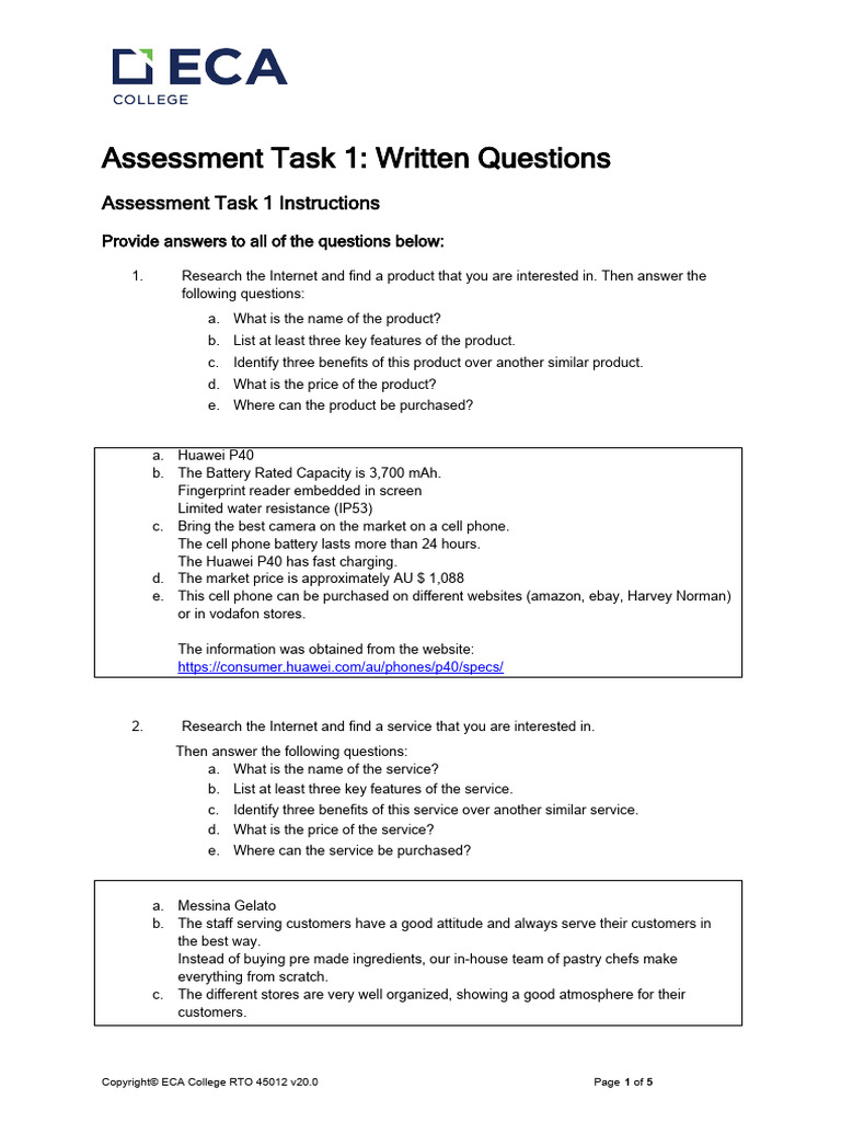 BSBCUS403 Written Questions Template | PDF | Sales | Customer
