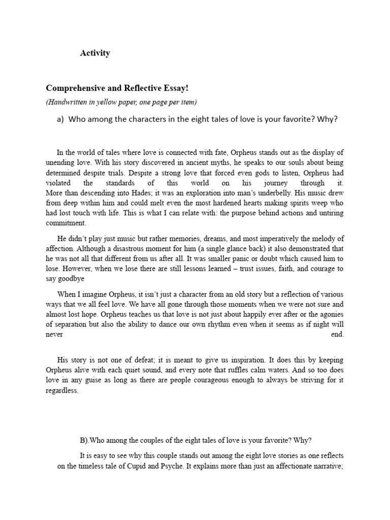 Reflections on Love in Mythology | PDF | Love | Soul