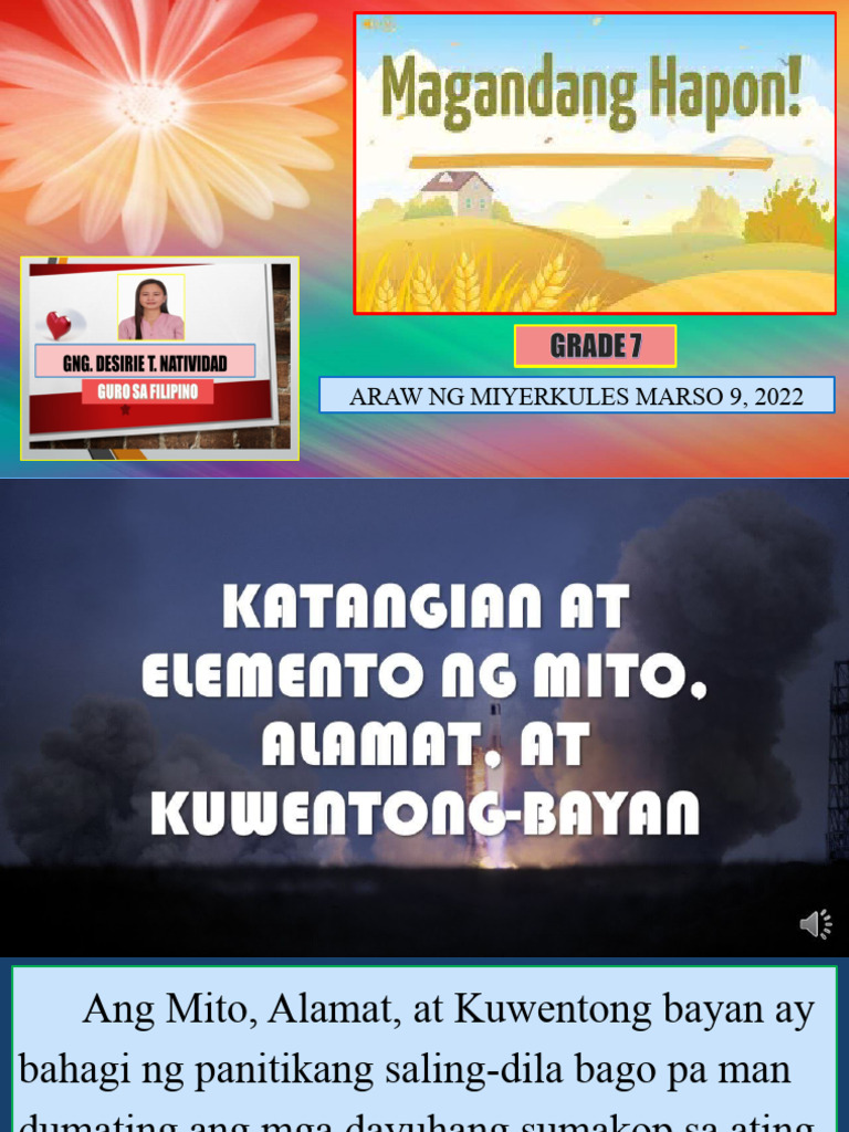 q3 Aralin 3.2 Elemento NG Mito at Iba Pa | PDF q3 Aralin 3.2 Elemento NG Mito at Iba Pa | PDF