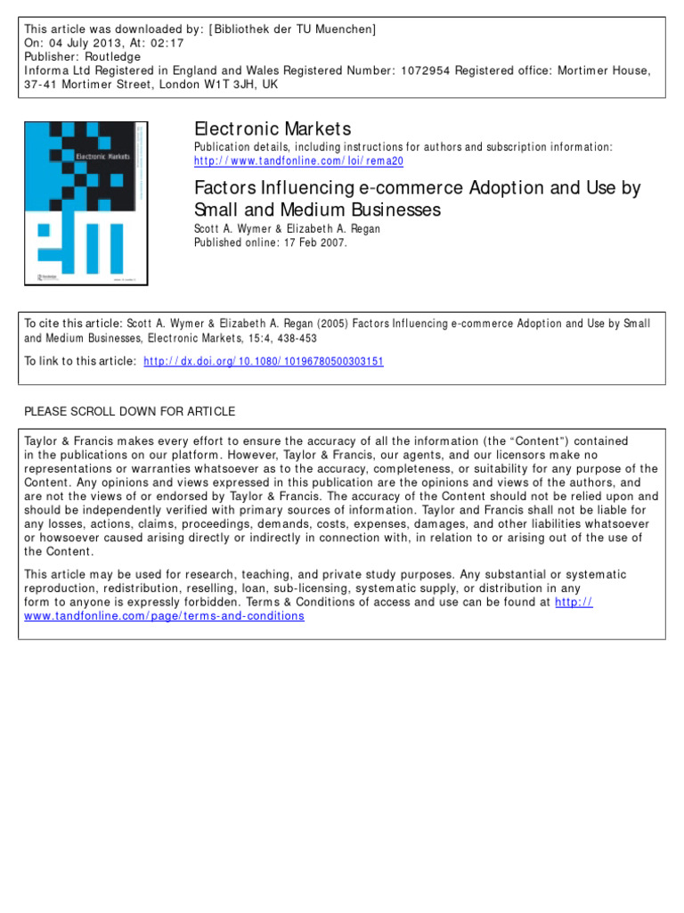 Wymer 2005 | PDF | E Commerce | Internet