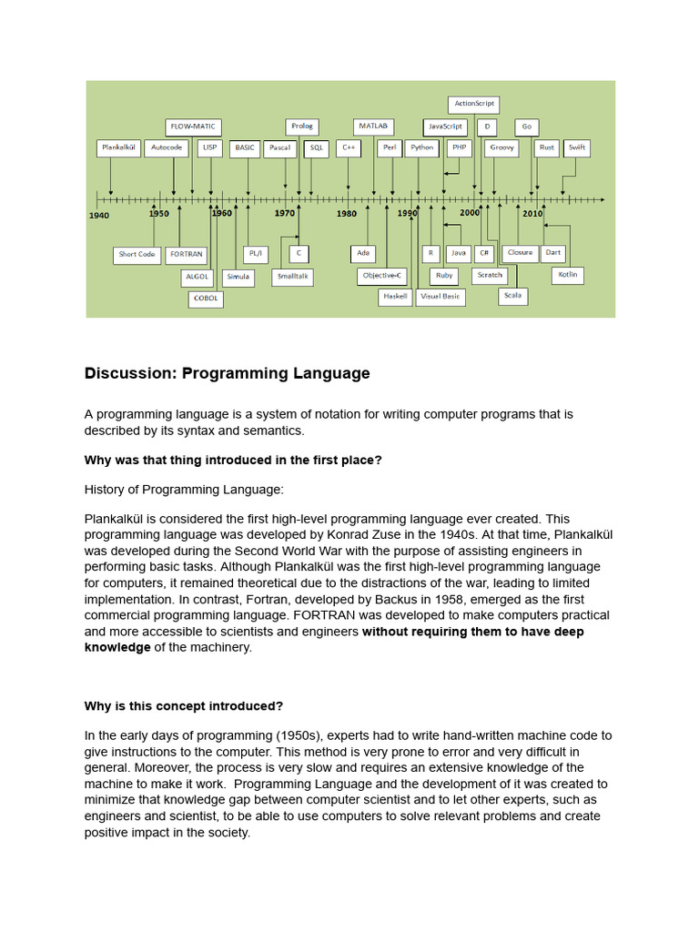 History and Evolution of Programming Languages | PDF