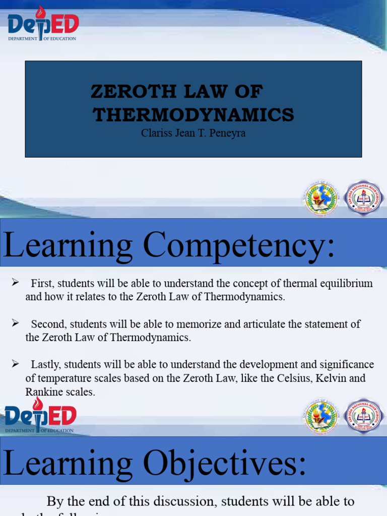 Zeroth Law Clariss Report | PDF | Fahrenheit | Temperature