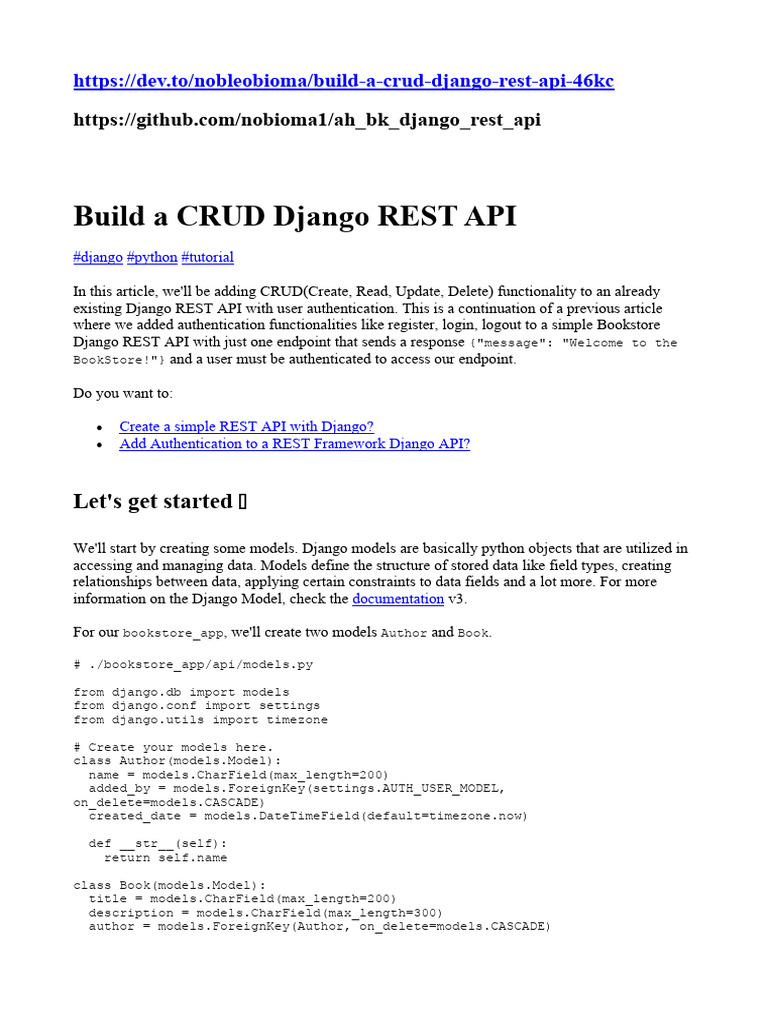 BUILD_CRUD_REST_TOKEN | PDF | Superuser | Information Technology