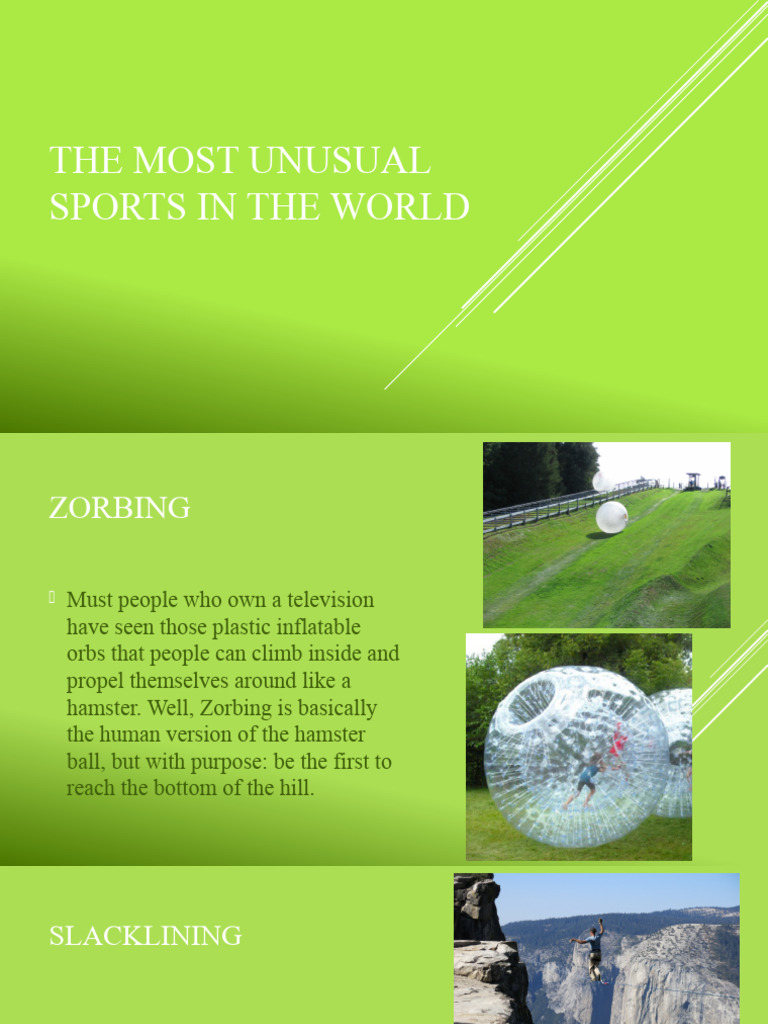 Unusual Sports Around the World | PDF