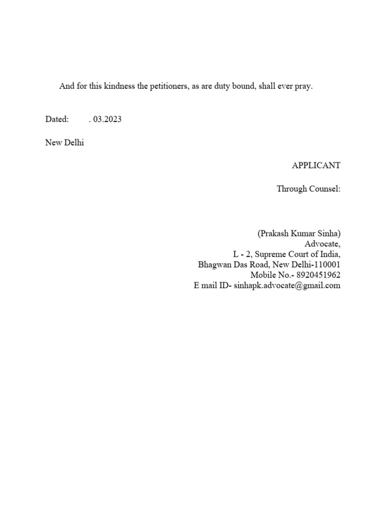Application of Correction of Memo of Parties | PDF