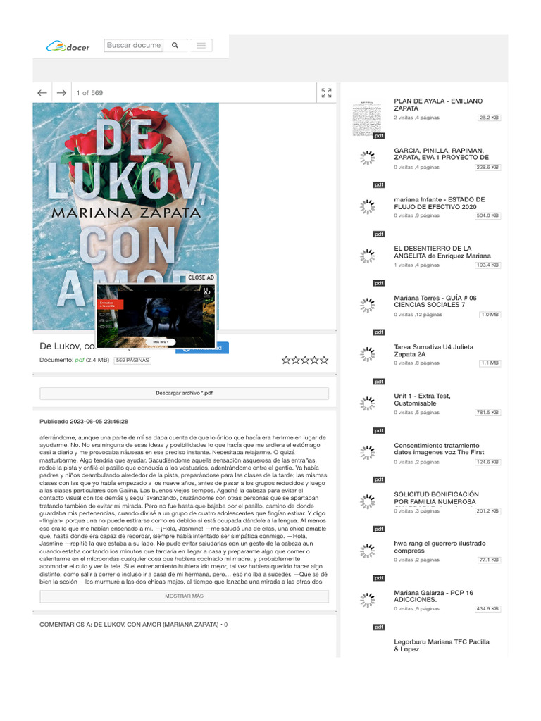 De Lukov, Con Amor (Mariana Zapata) - PDF Docer - Ar | PDF