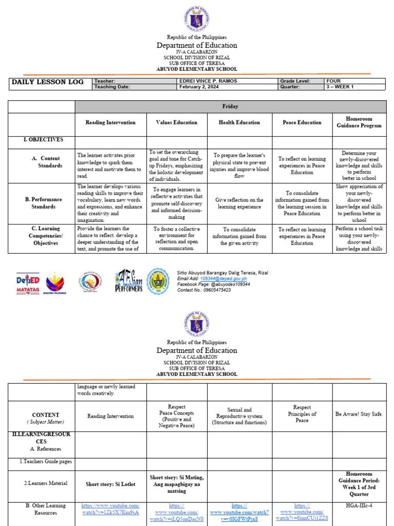 DLL Catch Up Friday Week 1 | PDF | Learning | Brainstorming