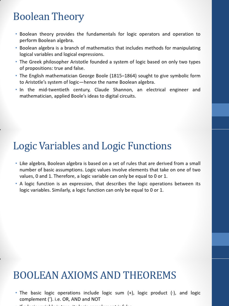 Module 1 Part 2 | PDF | Boolean Algebra | Teaching Mathematics