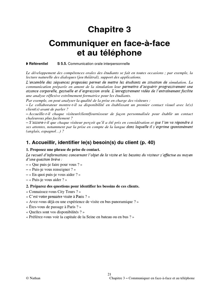 GPME Communication Chap03 Corrige | PDF | la communication