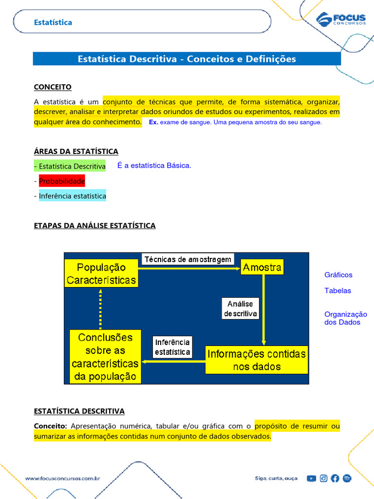 Estatistica Felippe Estatistica Descritiva Conceitos e Definicoes pt01 ...