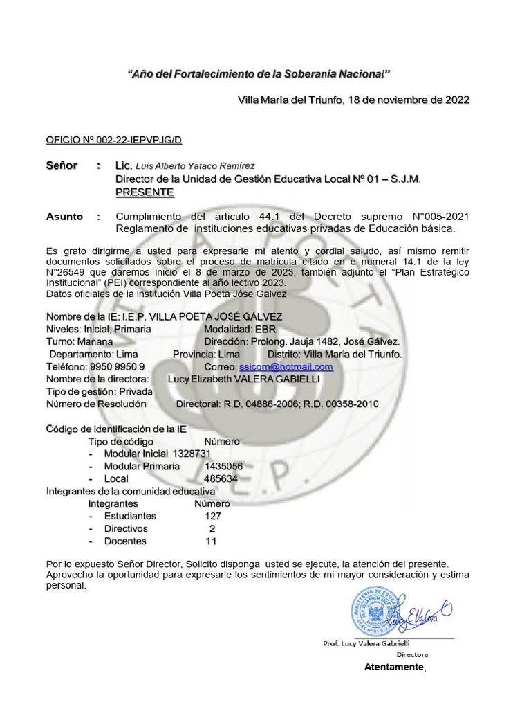 Pcei 2023 | PDF | Maestros | Estado de emergencia