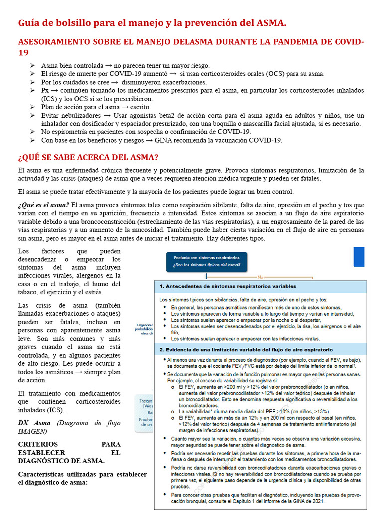 Guia GINA - Asma | PDF | Asma | Enfermedades y trastornos
