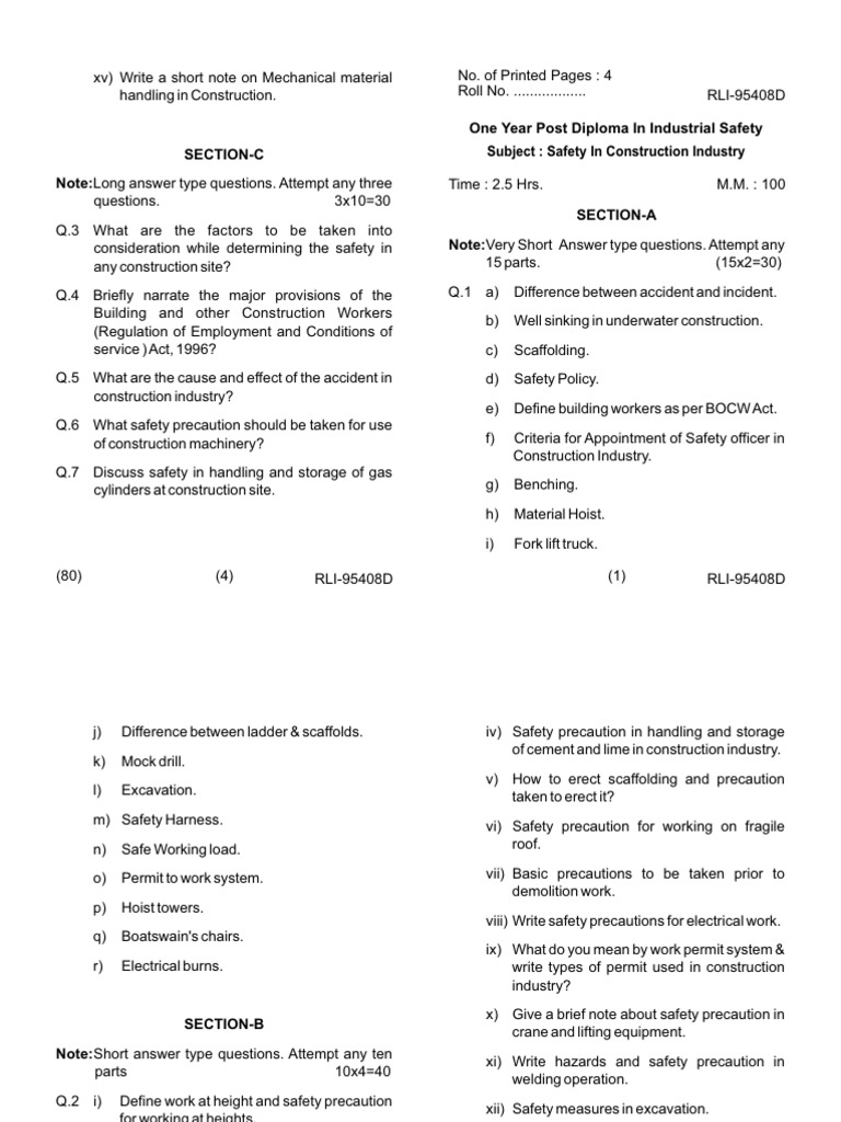 Rli 95408D | PDF | Safety | Crane (Machine)