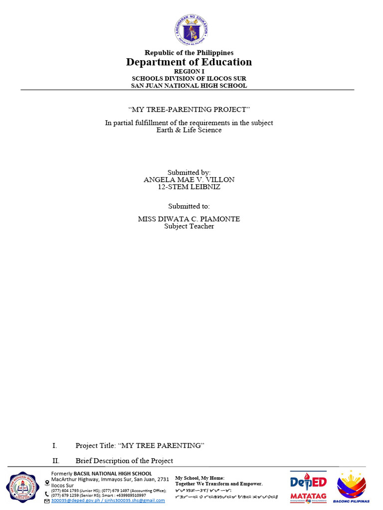 Tree Parenting 1 PAPER TREE | PDF | Trees