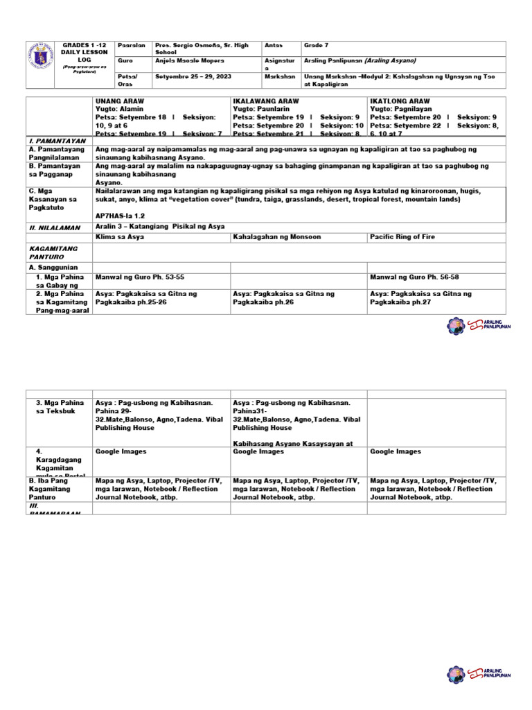 DLL Q1W5 G7 A.mopera | PDF