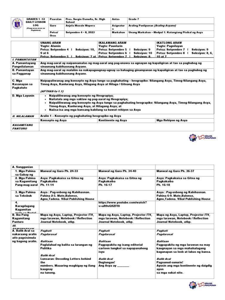 DLL Q1W2 G7 A.mopera | PDF