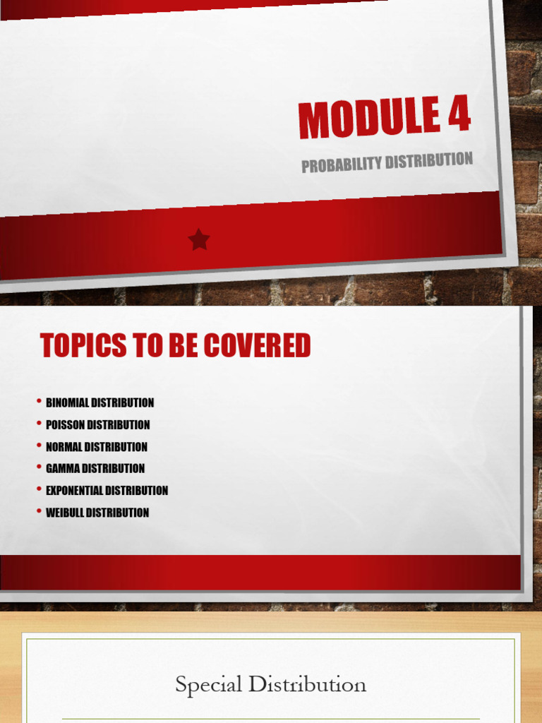 Module 4 | Download Free PDF | Probability Distribution | Poisson Distribution