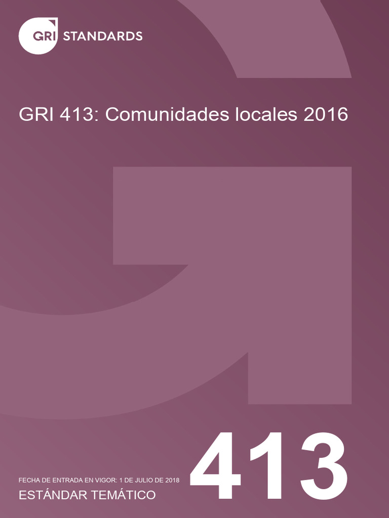 GRI 413: Impacto en Comunidades Locales | PDF | Desarrollo sostenible