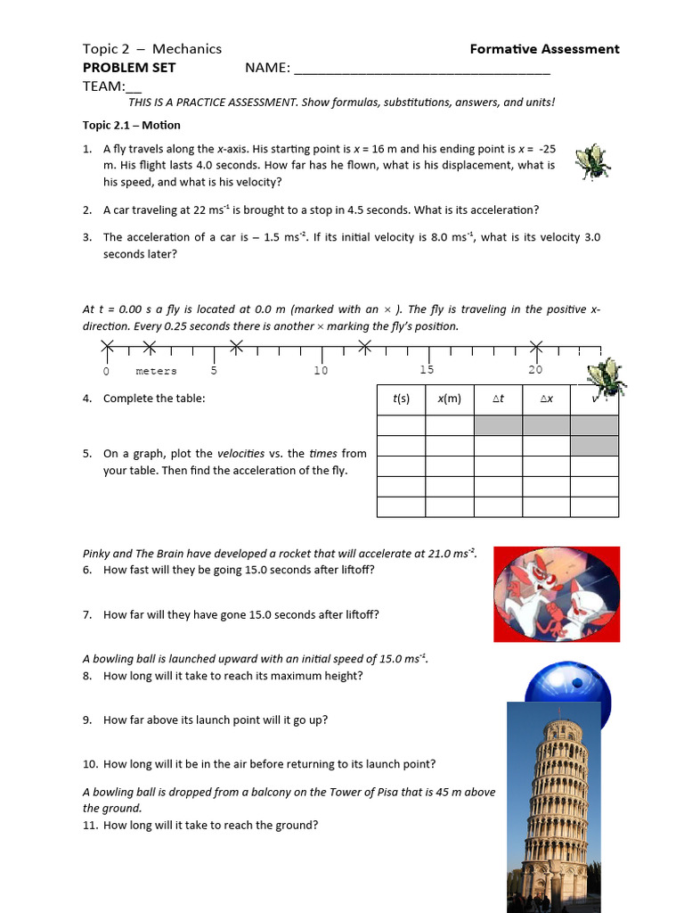 Topic 2 Problem Set 2016 | PDF | Force | Friction