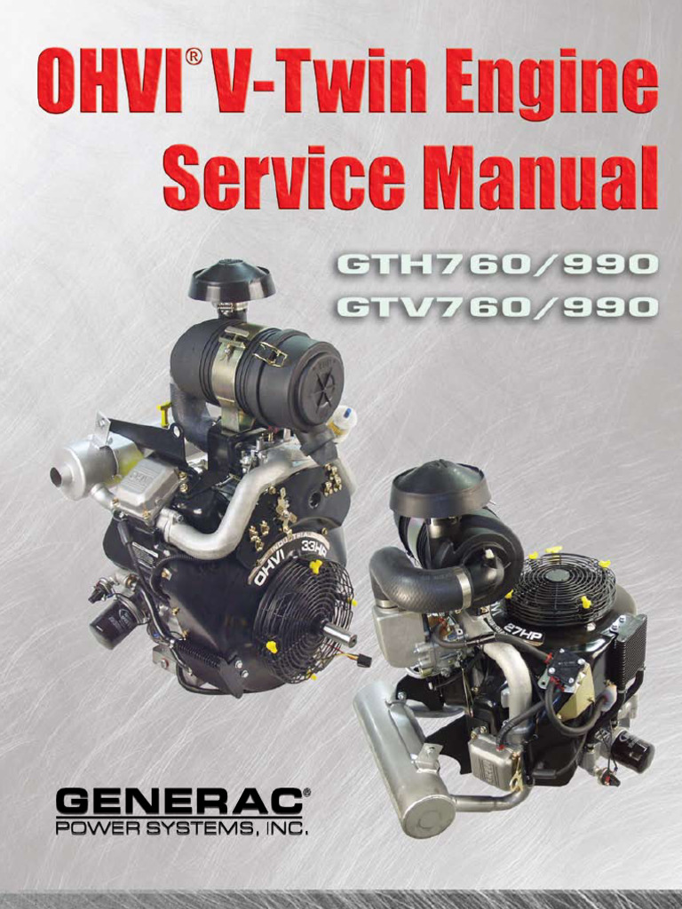 0F6923 - GTH-GTV 760-990 Engine Service Manual | PDF | Internal ...