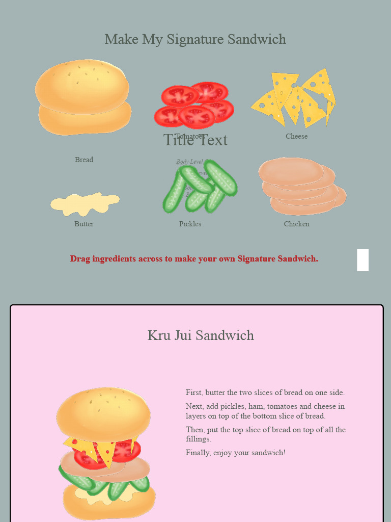 (Stu) M.1 Make a Sandwich | PDF | Sandwich | American Cuisine