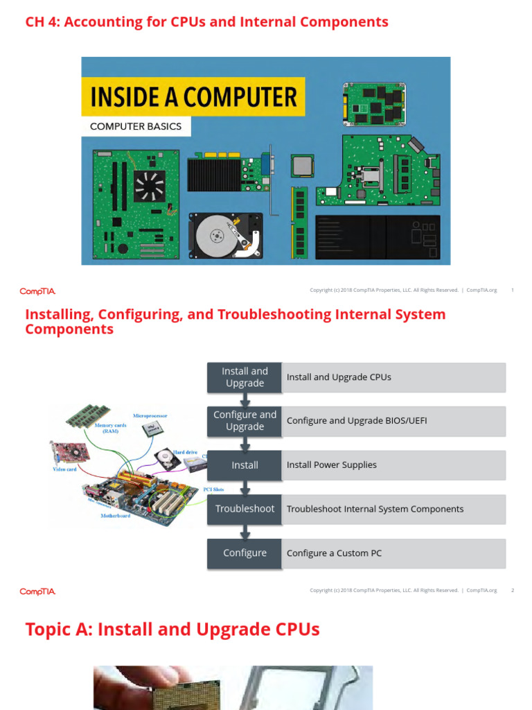 CompTIA A+ 220-1101 (Core 1) Module 3 | PDF | Booting | Bios