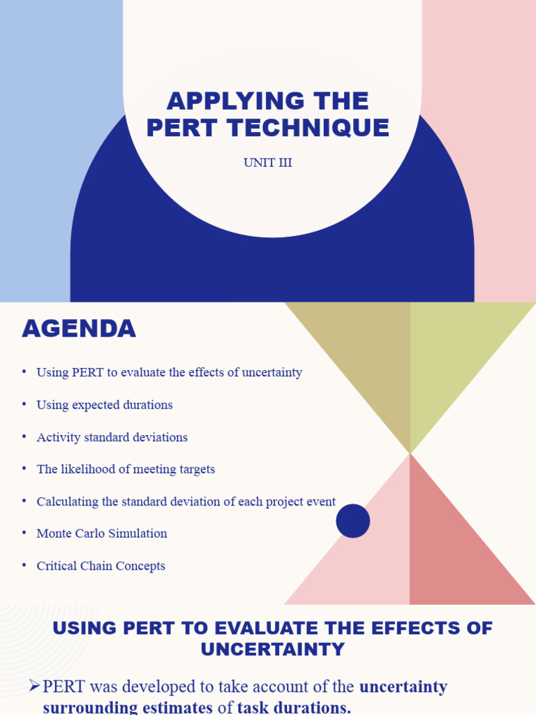 Applying The PERT Techn | PDF | Monte Carlo Method | Standard Deviation