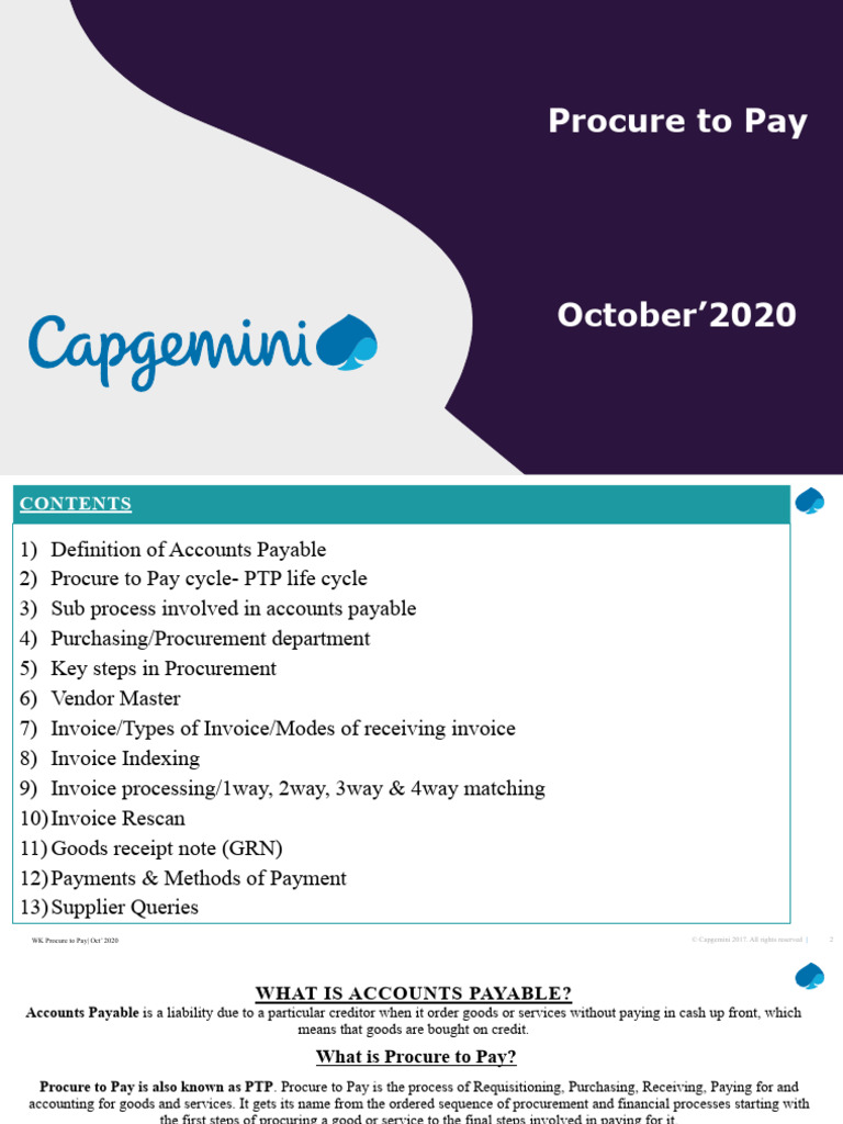 Procure To Pay | PDF | Invoice | Wire Transfer