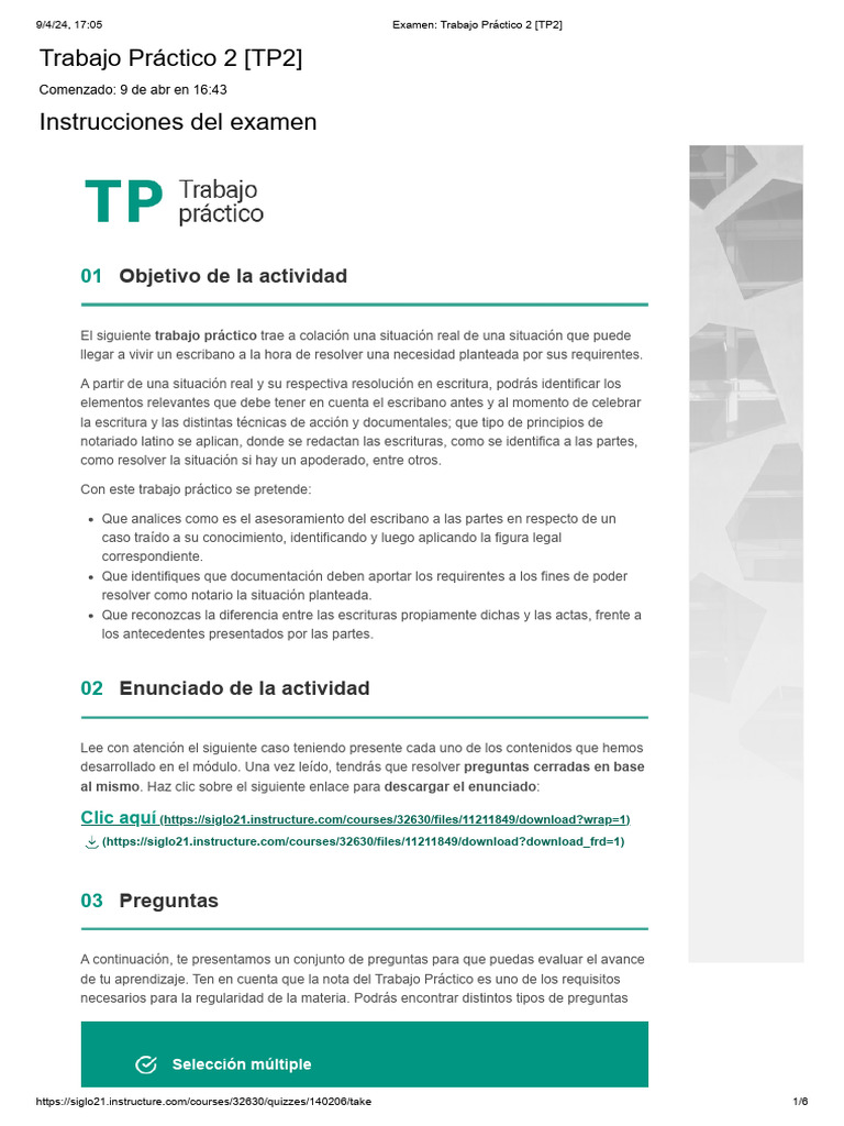 TP2 Marco Legal 100% | PDF