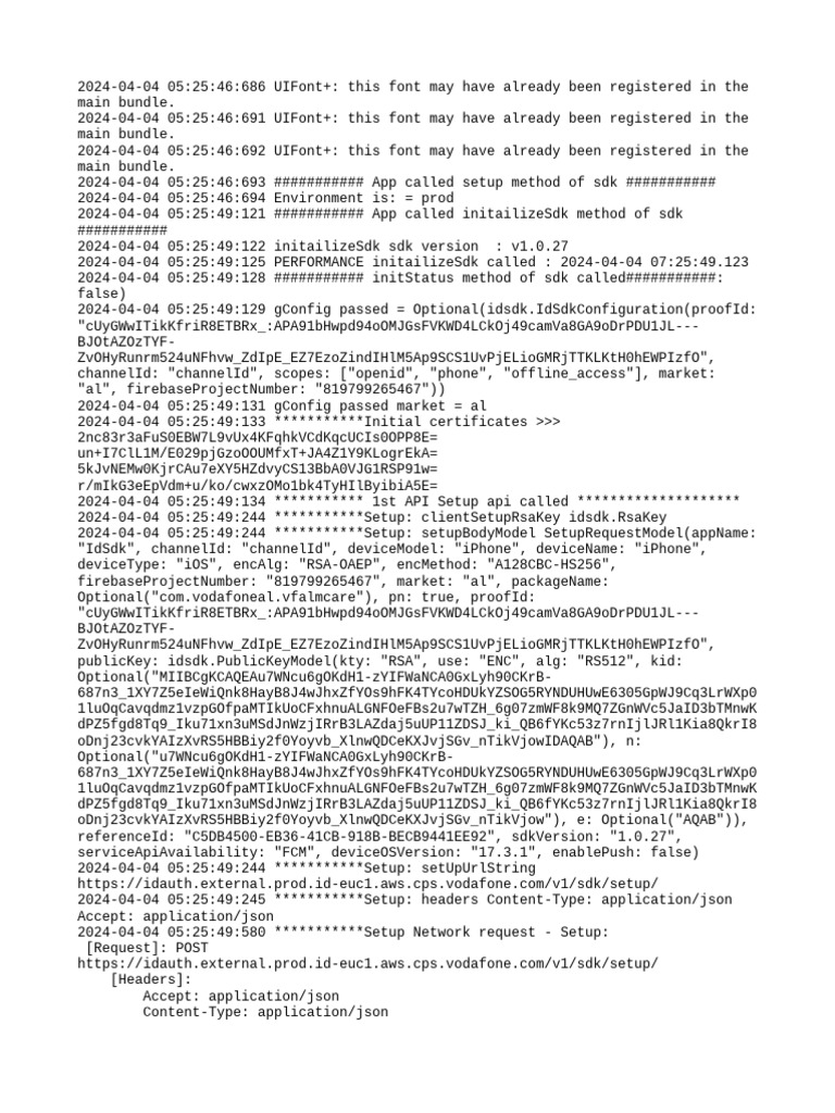 Id SDK Logs | PDF | Cyberwarfare | Security