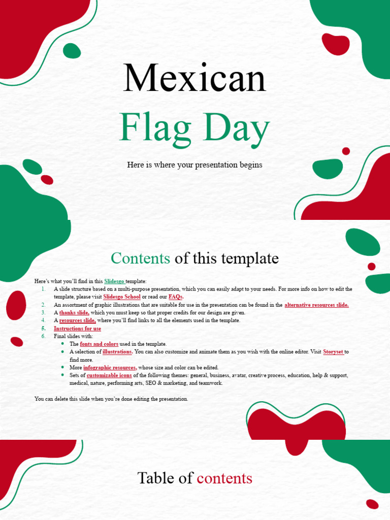 Mexican Flag Day Presentation | PDF | Planets | Solar System