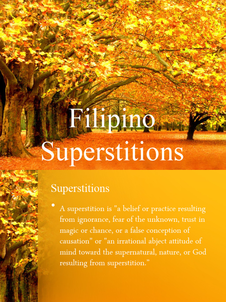 Philippine Superstitions | PDF | Superstitions | Psychology