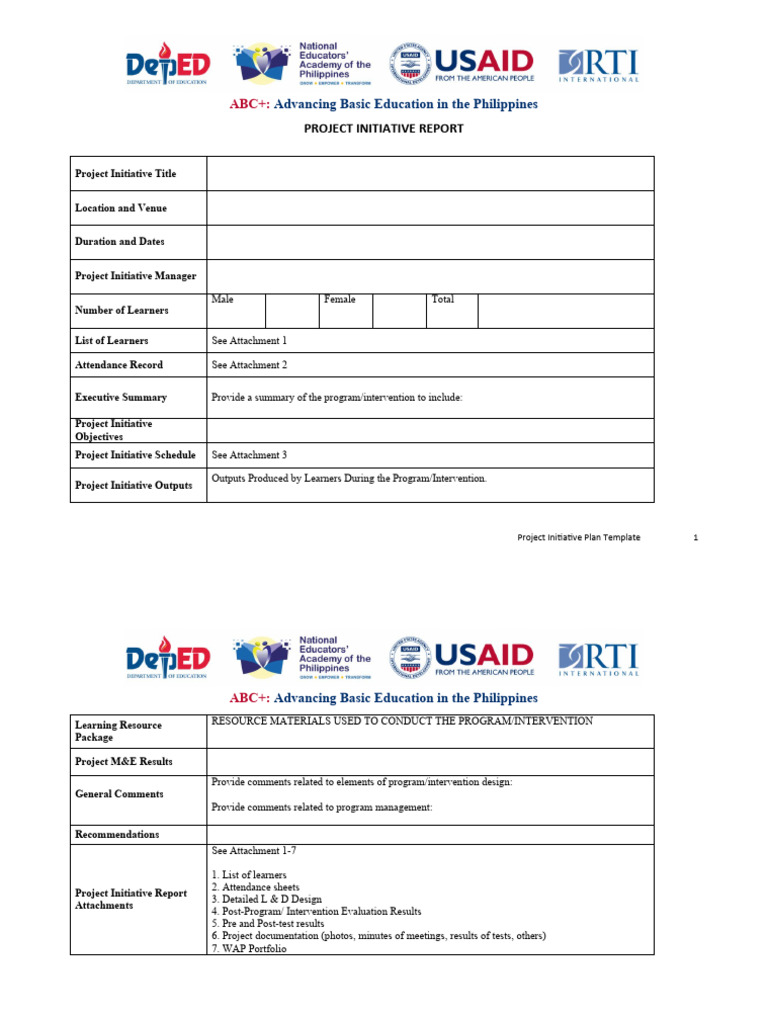 ILT Completion Report Template | PDF