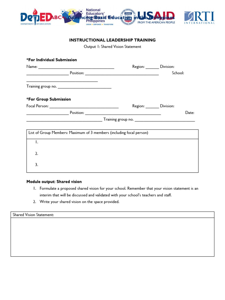 ILT Module 1 and 2 Output | Download Free PDF | Literacy | Goal