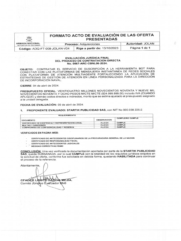 Evaluacion Juridica Final | PDF