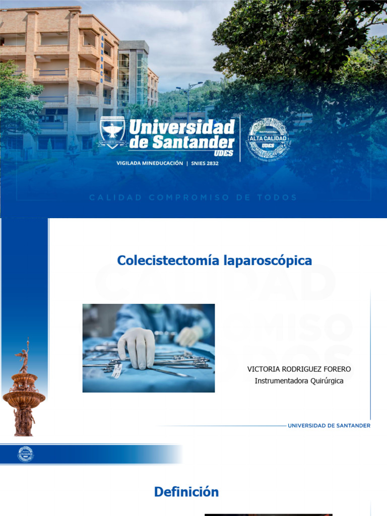 Colecistectomia Por Laparoscopia Instrumentación Quirúrgica | Descargar ...